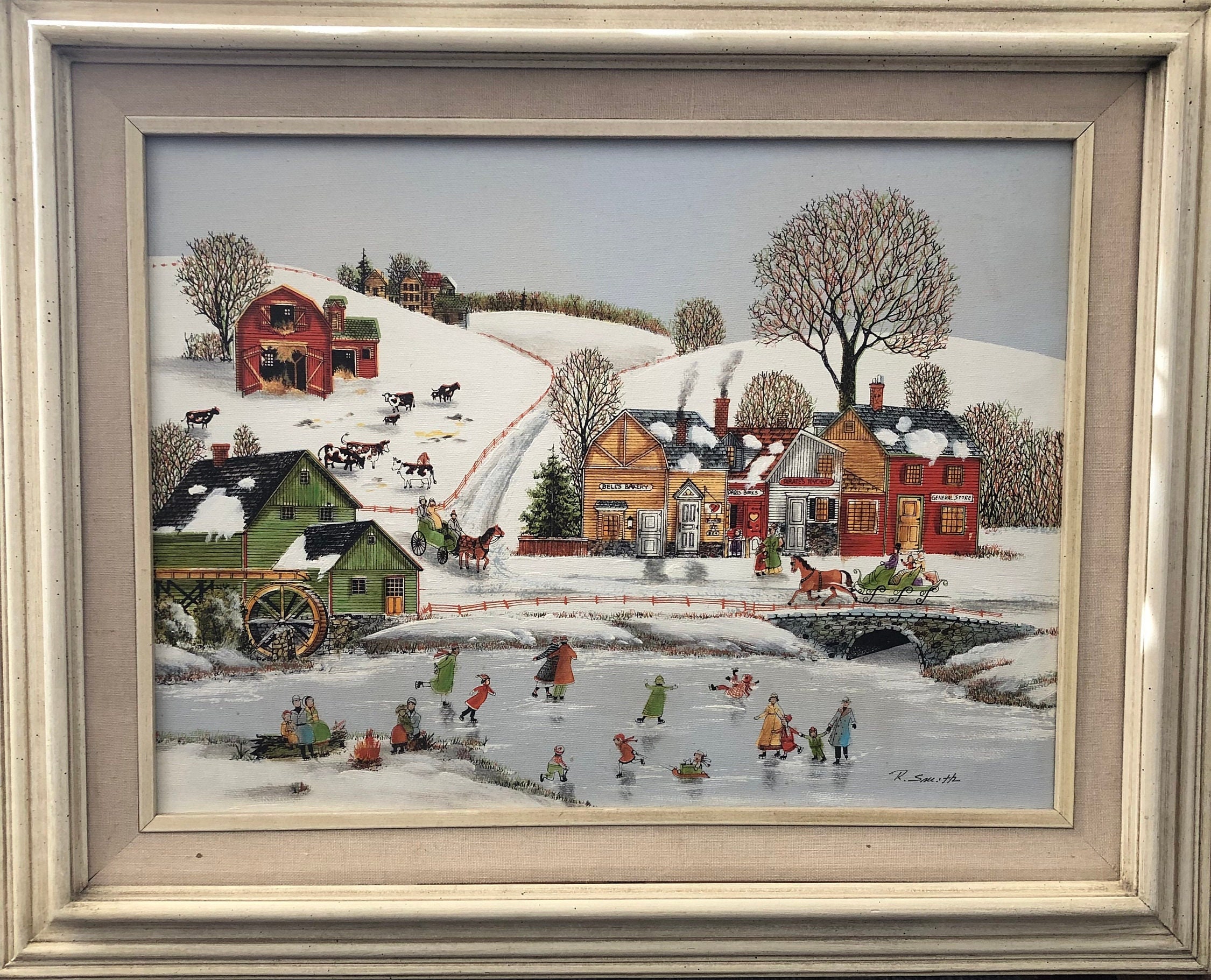 American Town Painting