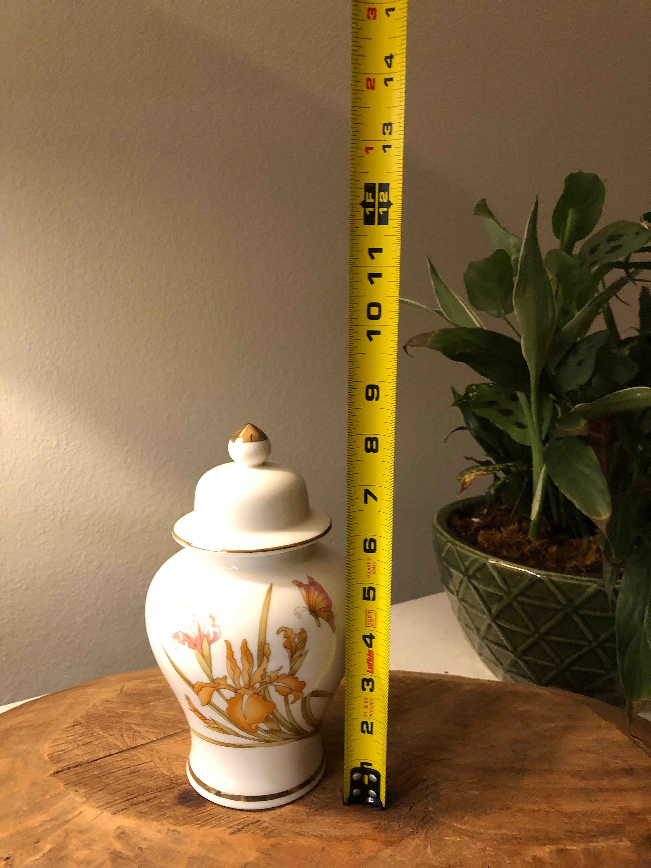 Authentic Japanese Ginger Jar With Hand Painted Lillies - Etsy