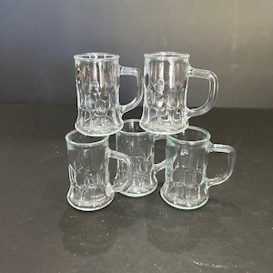 Reims France Little Mugs Liqueur or Shot Glasses Holds 1 Ounce Set of 5 ...