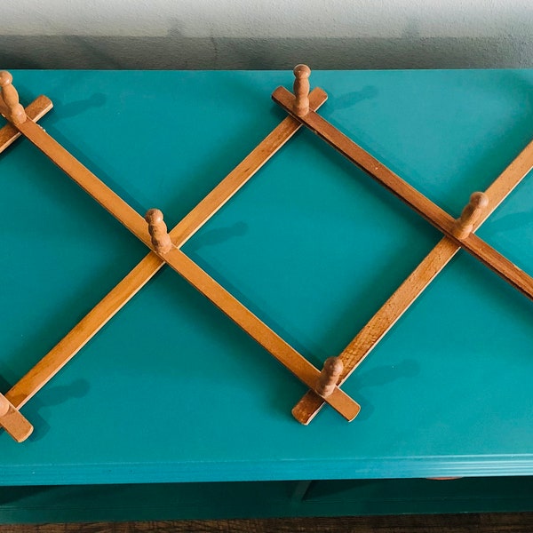 Wooden Expandable Coat Rack - Etsy
