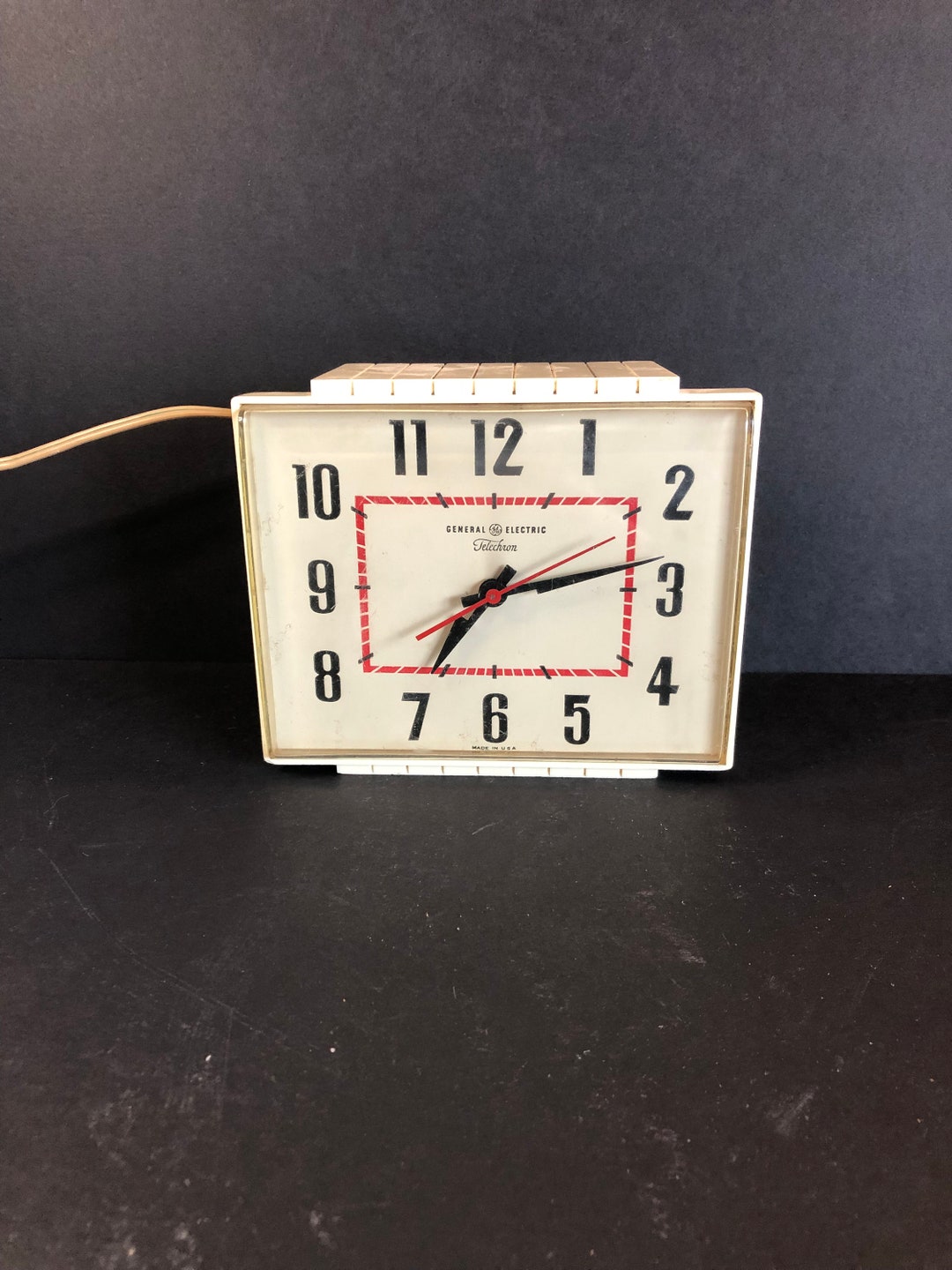General Electric Telechron Bedside Table Clock 1970s Works Well - Etsy