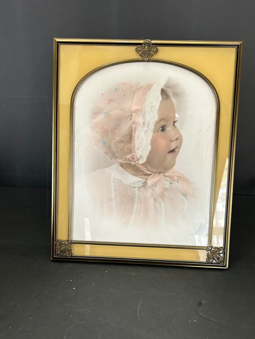 Stunning and Rare Mid Century Picture Frame With Child's Portrait - Etsy