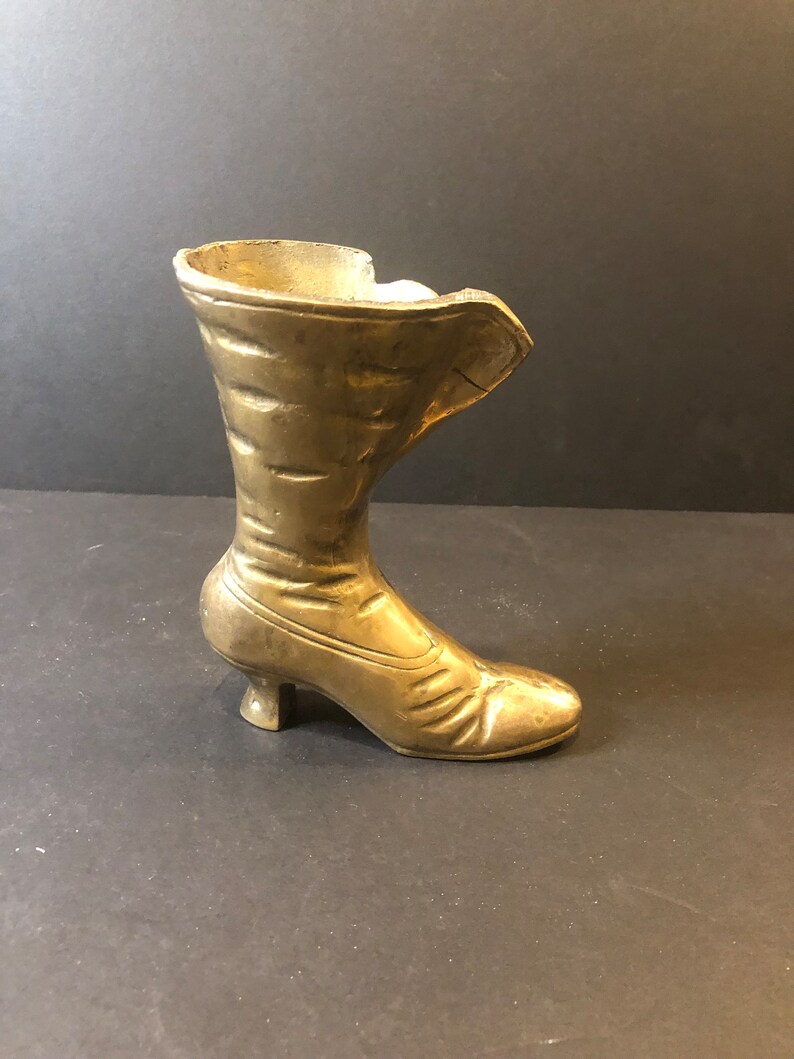 Lovely Brass Victorian Boot/shoe Vase - Etsy