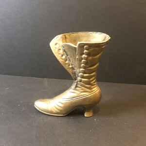 Lovely Brass Victorian Boot/shoe Vase - Etsy