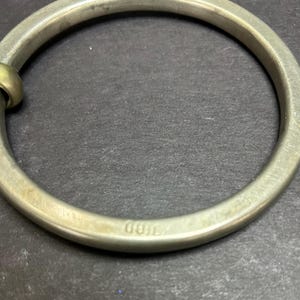 Vintage Snaffle Bit With Brass 5.5 Mouthpiece Stainless Large Rings Total Width 13 Inches quick ...