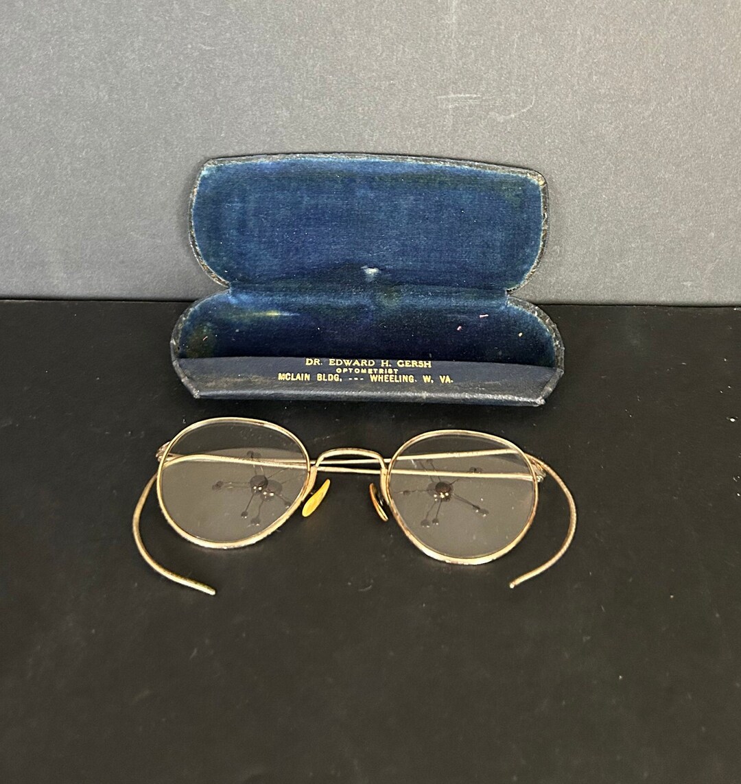 Gold 1950s Spectacles From Wheeling, West Virginia. Ed H. Gersh ...