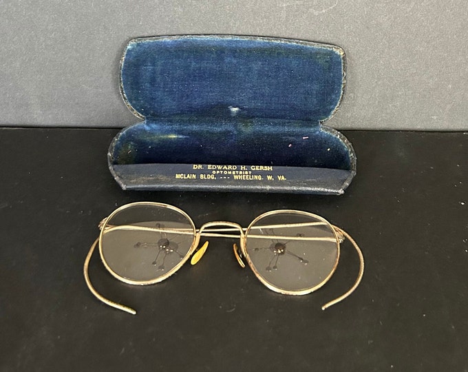 Gold 1950s Spectacles From Wheeling, West Virginia. Ed H. Gersh ...