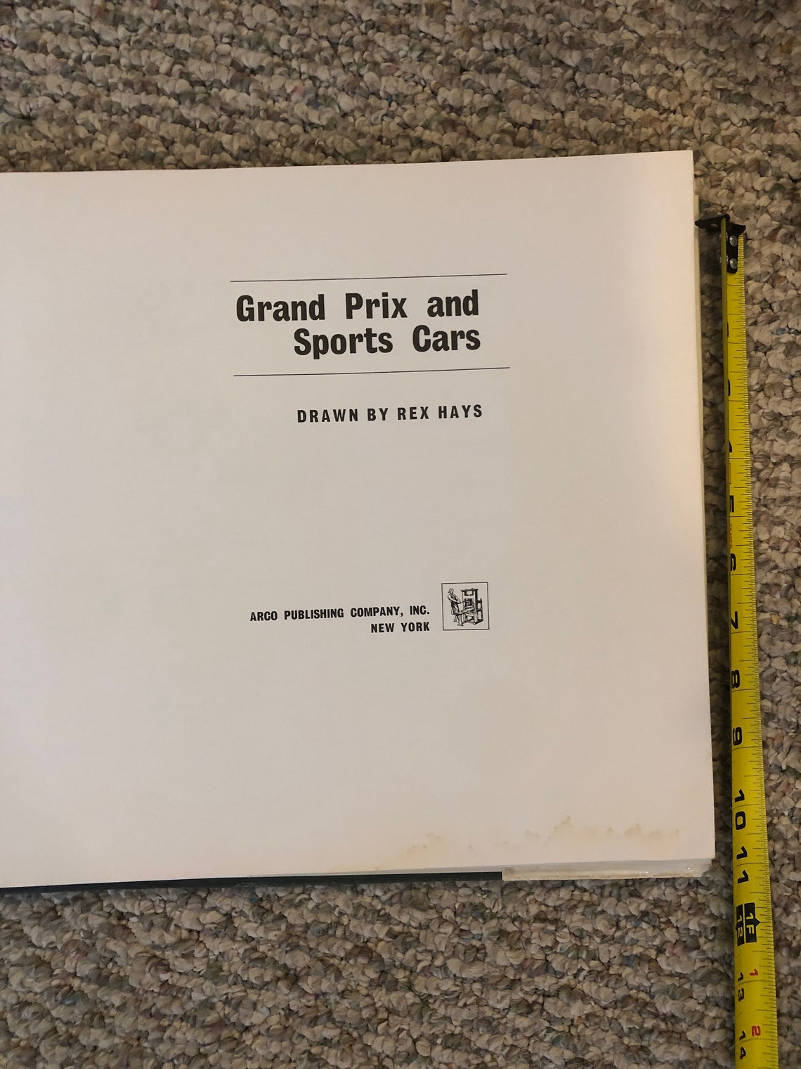 Grand Prix and Sports Cars by Rex Hays Arco Publishing 1965 | Etsy