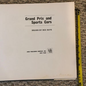 Grand Prix and Sports Cars by Rex Hays Arco Publishing 1965 | Etsy