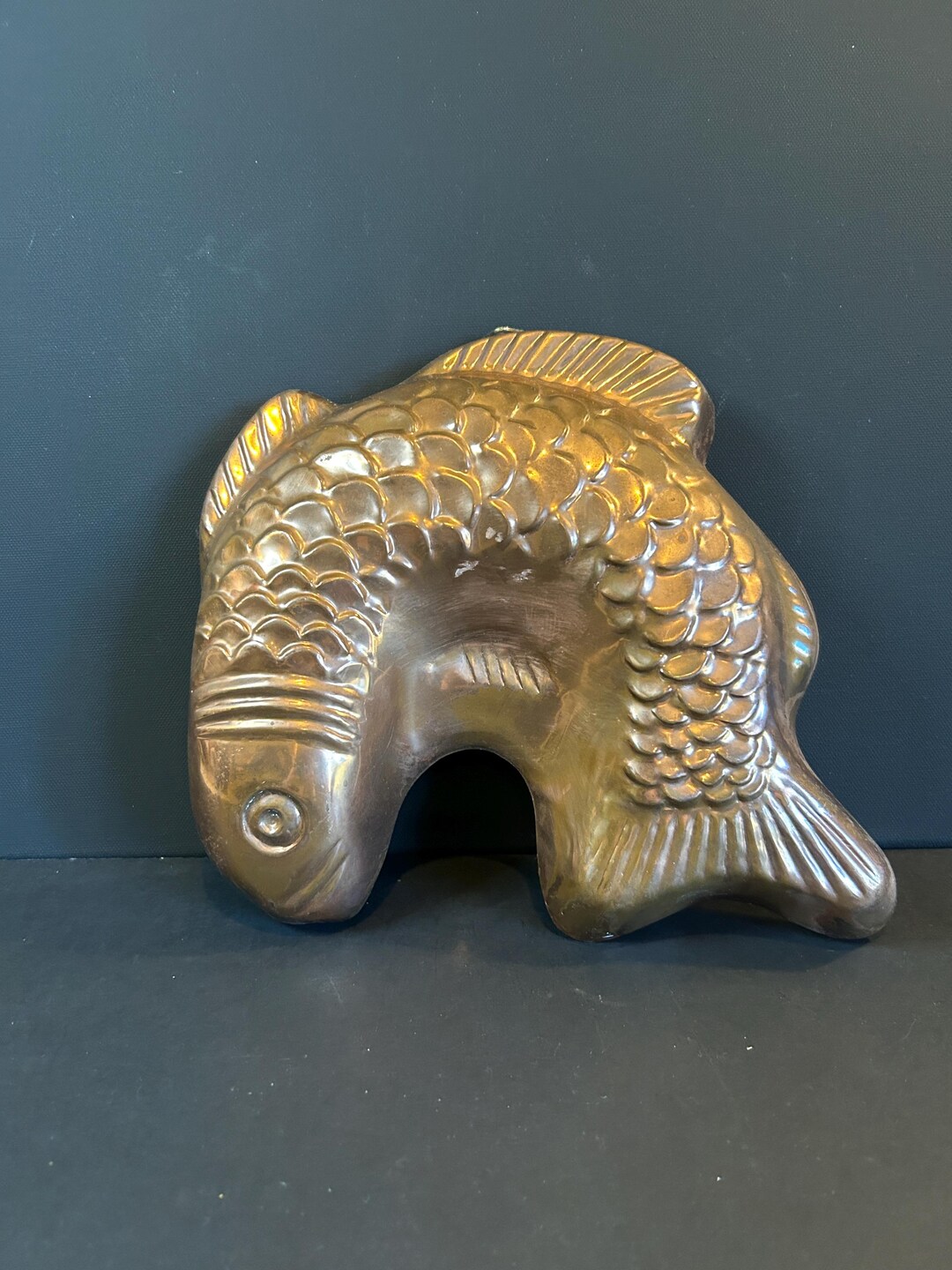 Copper Jumping Fish Mold Wall Hanging Kitchen Vintage 8 X 8 1/2 - Etsy