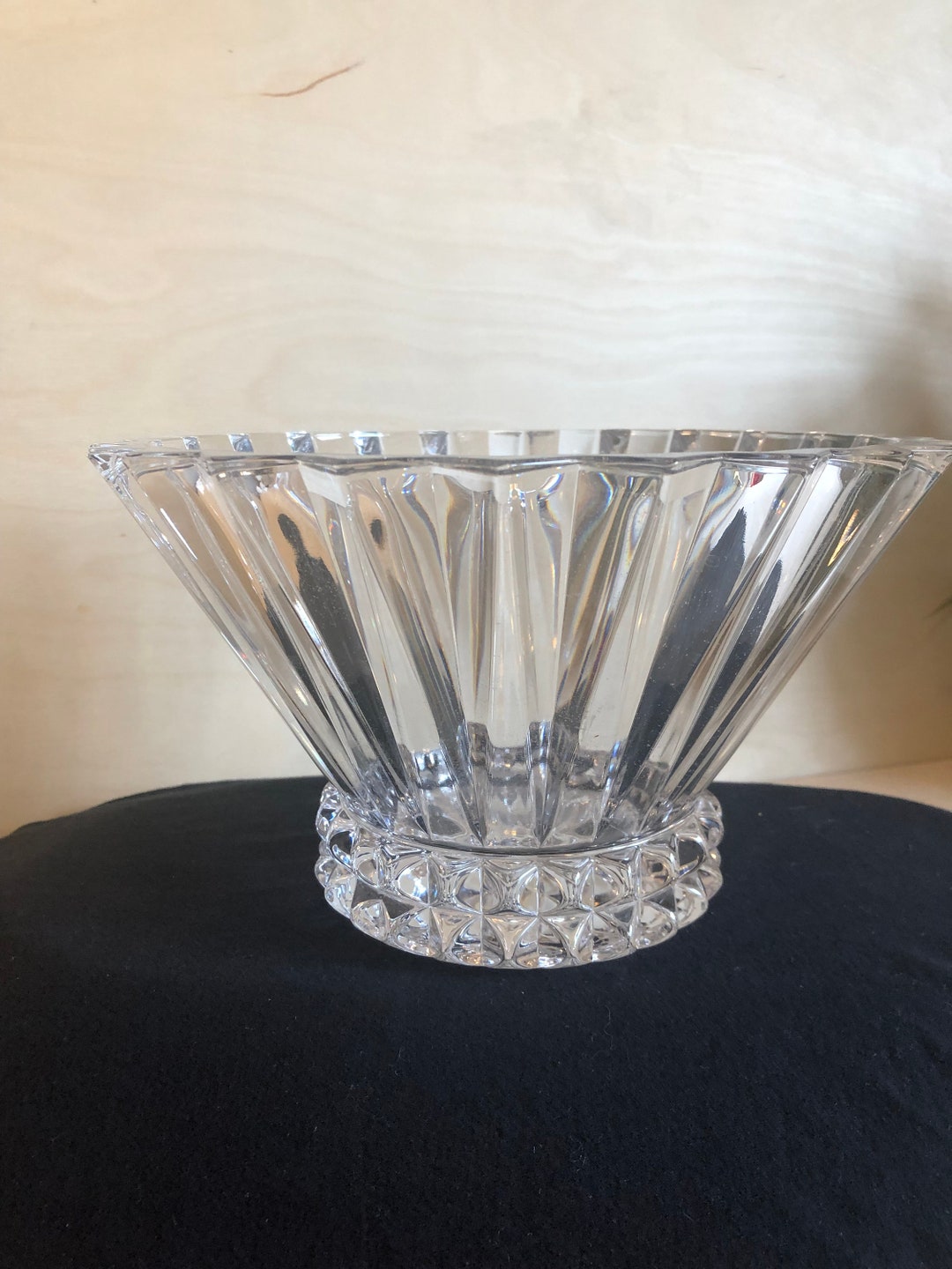 Vintage Regency Rosenthal Crystal Blossom Fluted Bowl | German Heavy ...