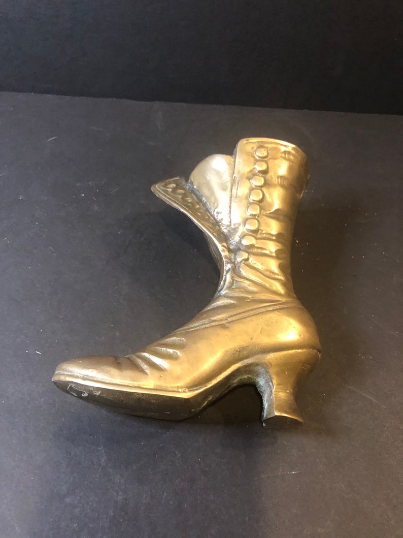 Lovely Brass Victorian Boot/shoe Vase - Etsy