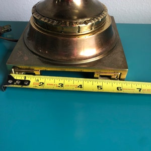 Heavy Brass Lamp 1970s Style, Mid Century Modern, Vintage Lamp - Etsy