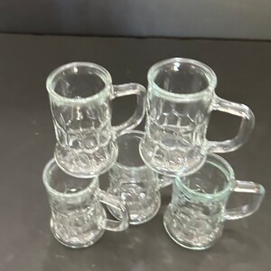 Reims France Little Mugs Liqueur or Shot Glasses Holds 1 Ounce Set of 5 ...