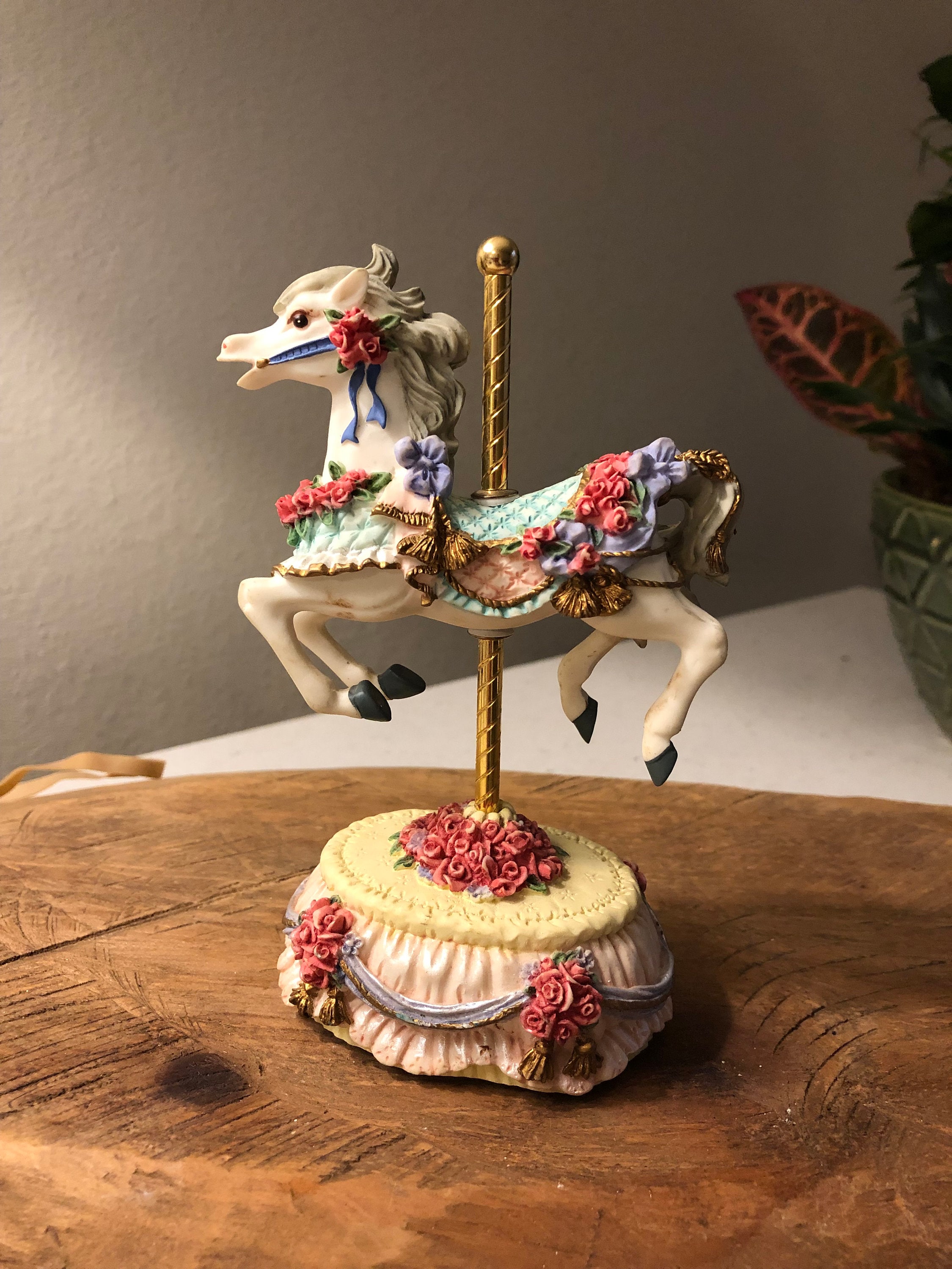 Collectibles Whitehall Society Porcelain Carousel Horse and a Melodies ...