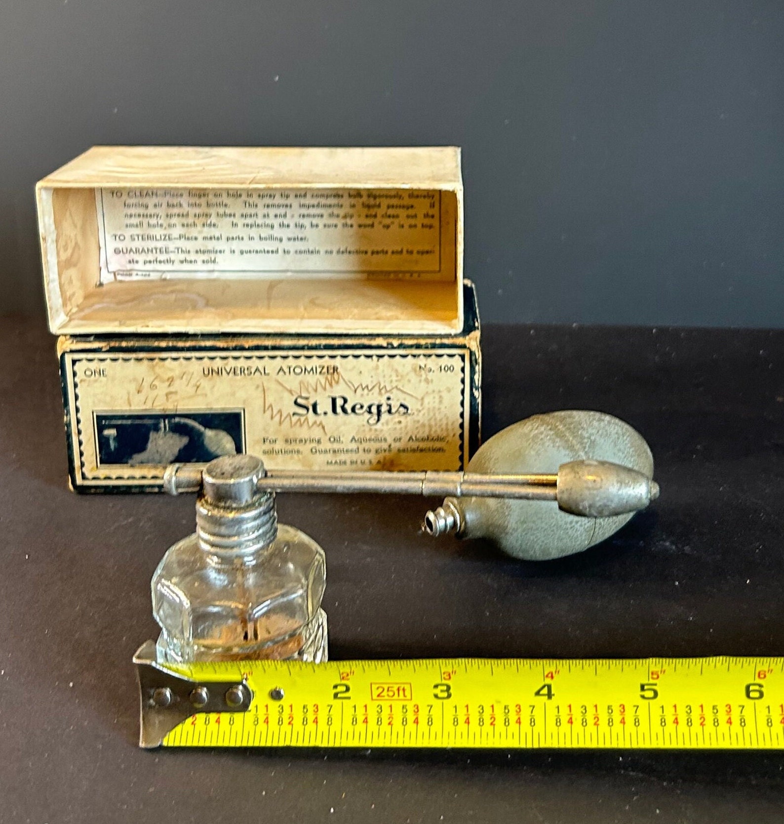 1920s St. Regis No. 100 Atomizer: Vintage Perfume Sprayer, Art Deco ...