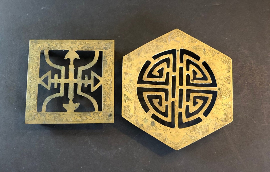Asian Brass Trivet/hot Pot Stand - Etsy