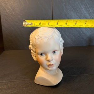 Vintage Bisque Porcelain Bust Child, Rare, Eclectic Signed - Etsy
