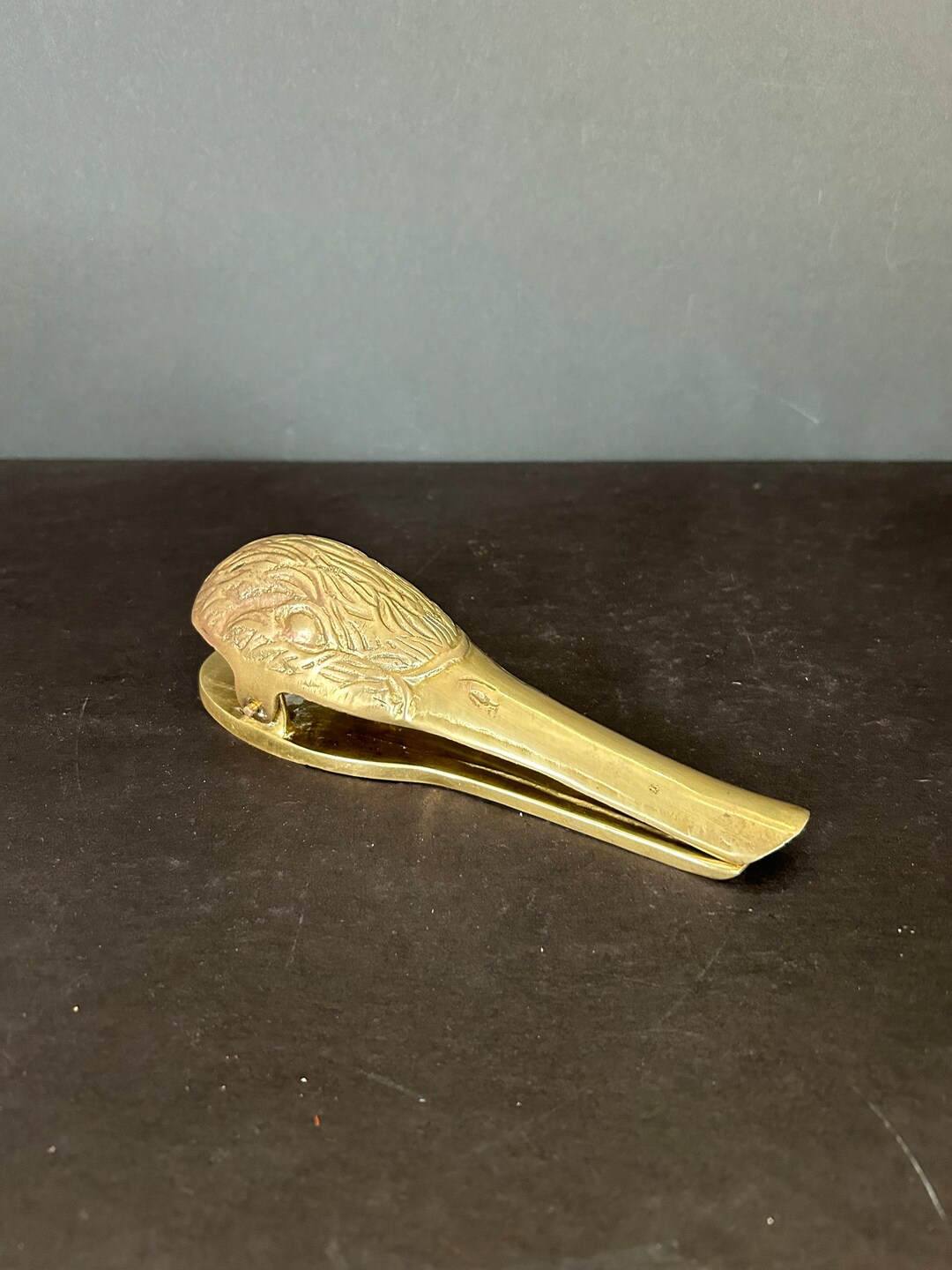 Large Vintage Brass Duck Paper Clip Office Decor - Etsy