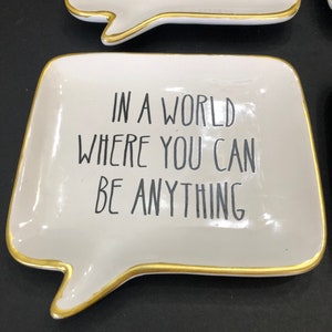 Set of 9 Fun Trinket Dishes Motivational Sayings, Dinner Party - Etsy