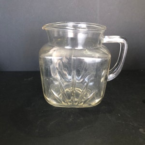 Vintage Federal Glass Pitcher, Cottage Core, Party Decor, Summertime ...