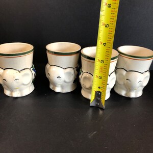 Set of 5 Japanese Elephant Teapot and Four Cups, Pagoda, Vintage Tea ...