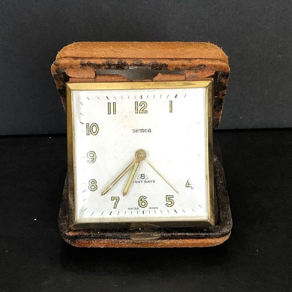 Leather Travel Clock - Etsy