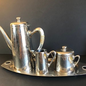 Gebruder Hepp Hammered Metal Tea/coffee Set GEBR. H SCH, Mother's Day ...
