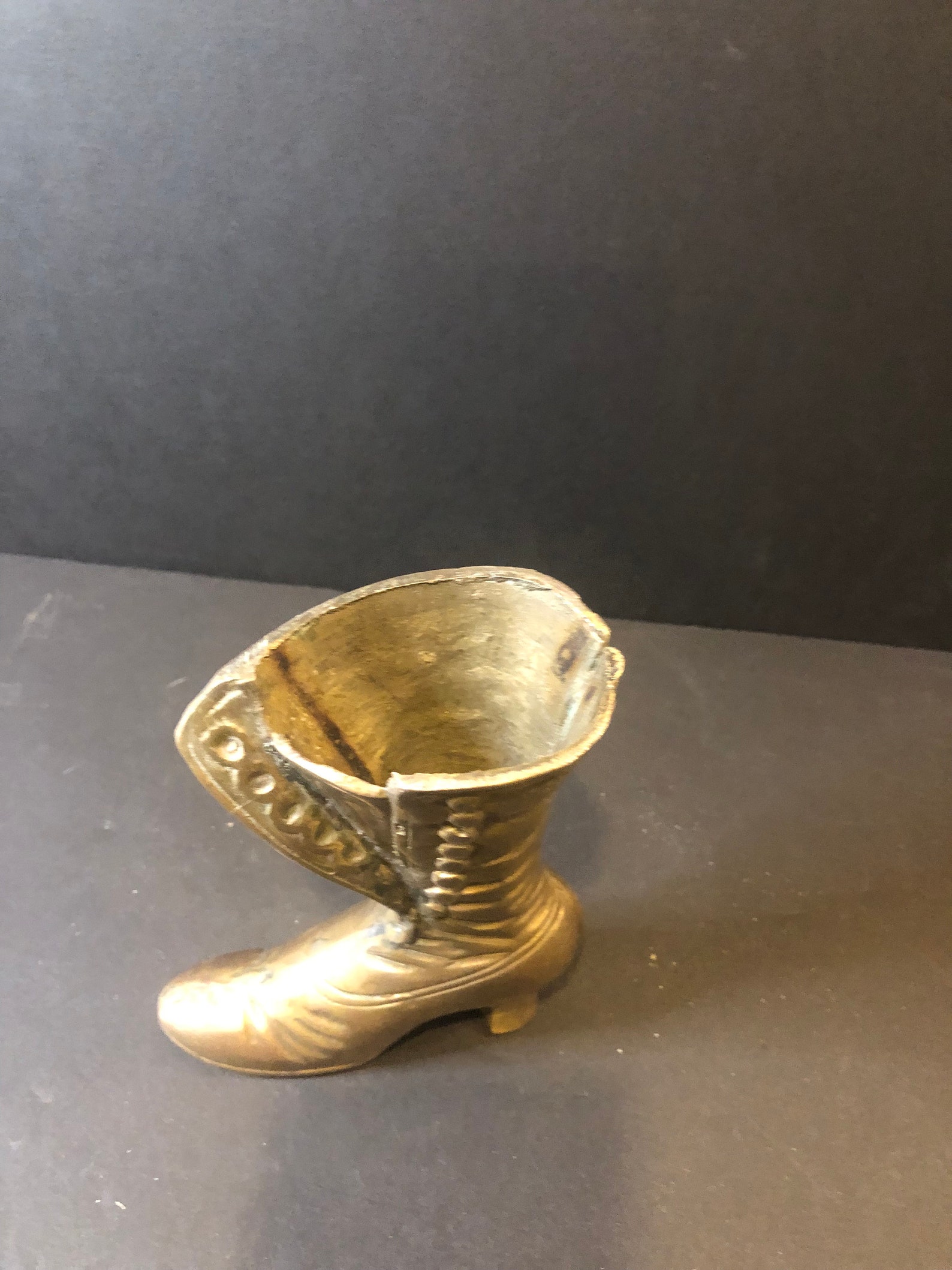 Lovely Brass Victorian Boot/shoe Vase - Etsy