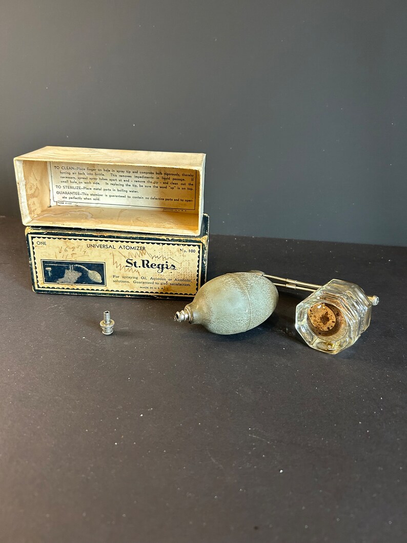 1920s St. Regis No. 100 Atomizer: Vintage Perfume Sprayer, Art Deco ...