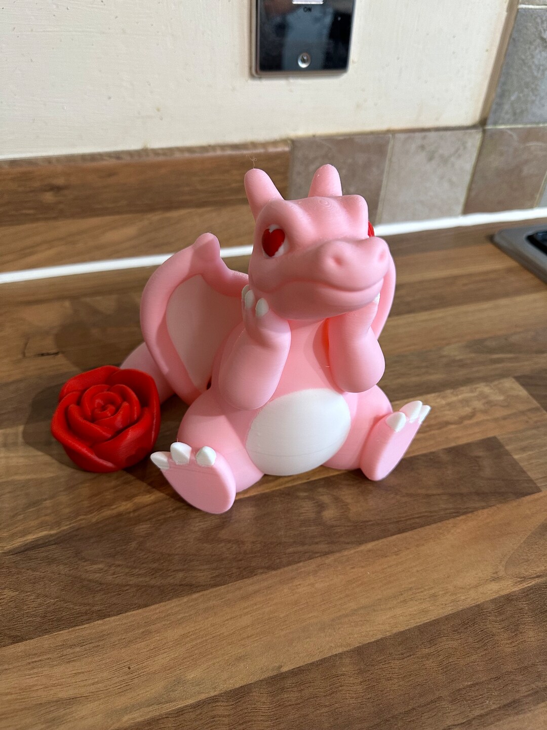 3d Printed Valentine’s Day Rose Charizard - Etsy