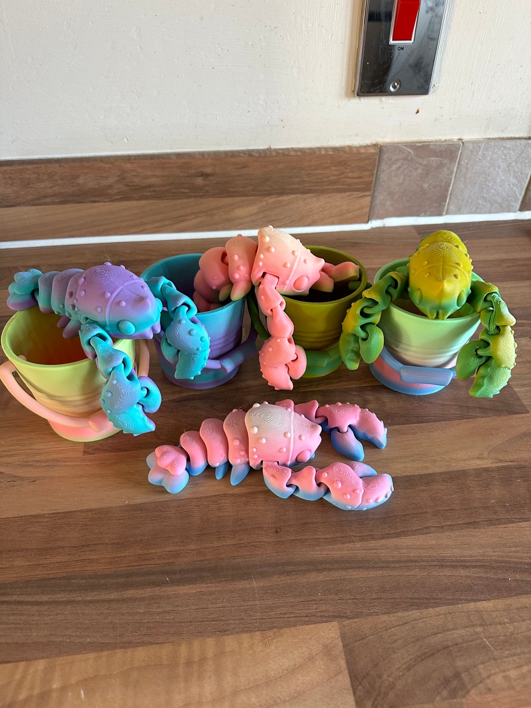 Lobster in a Bucket - Fidget Toy - Stress Toy - Desk Toy - Lobster ...