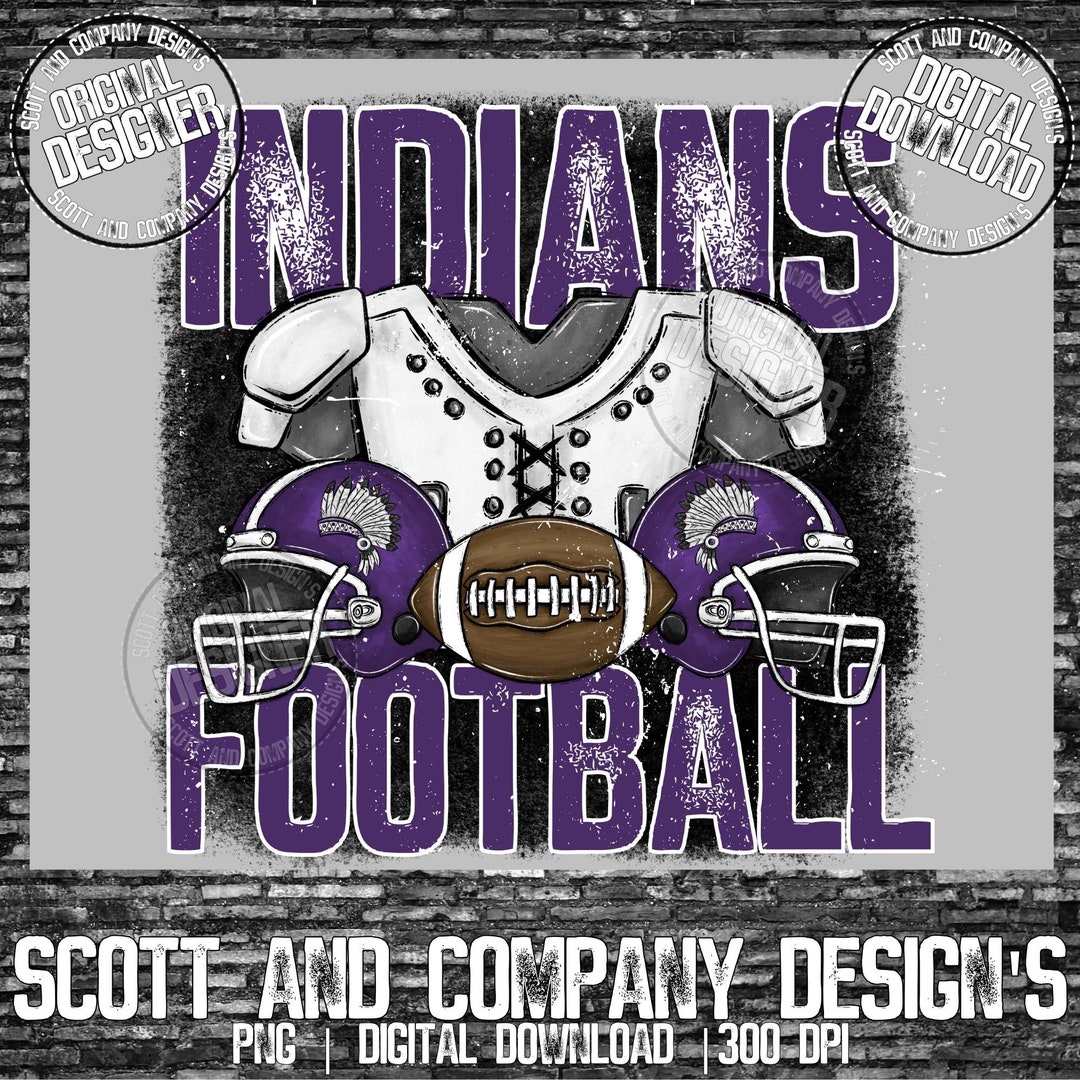 Indians PNG, Game Day PNG, Football Team Png, Sublimation Design ...