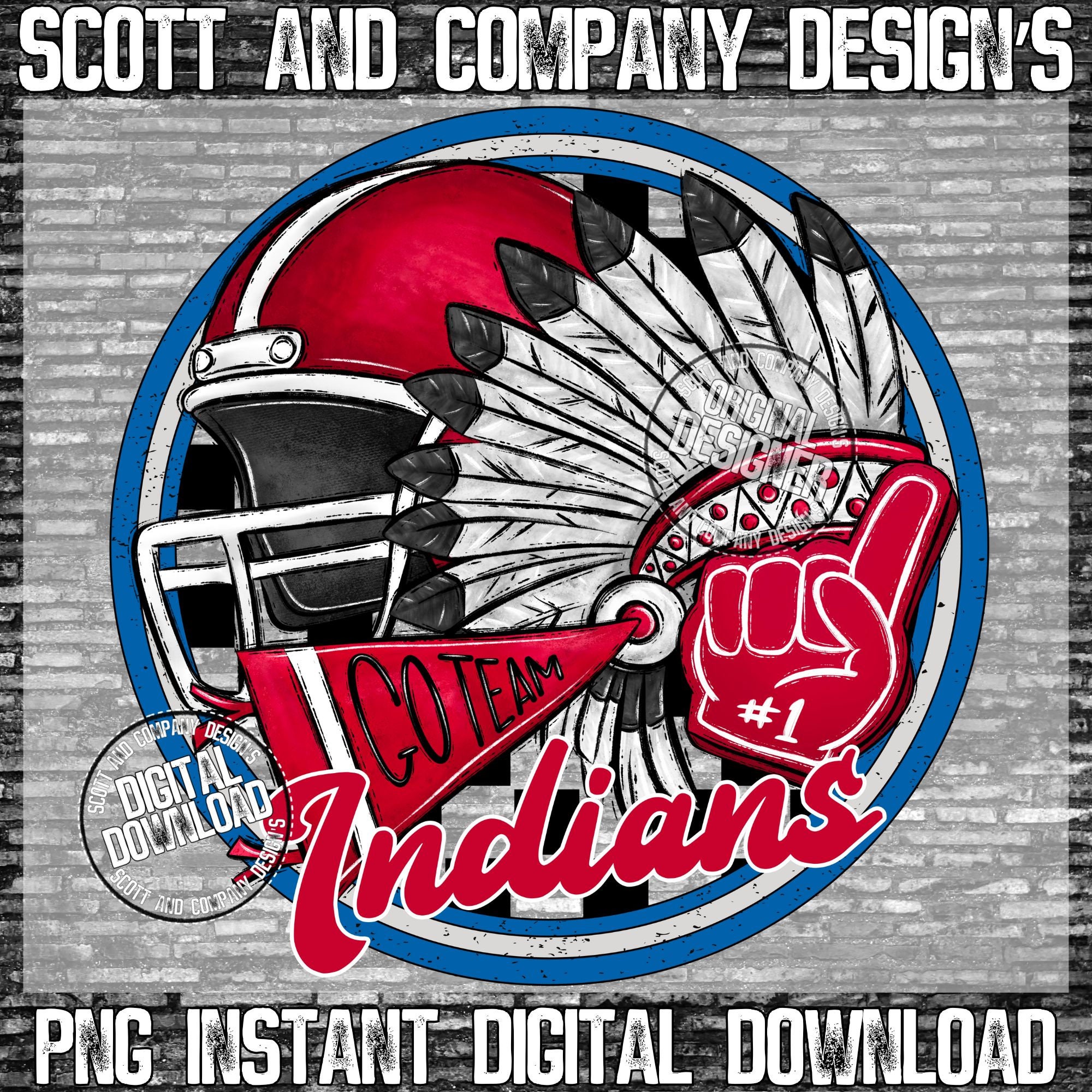 PNG indio png de indios png del equipo de fútbol PNG del - Etsy México