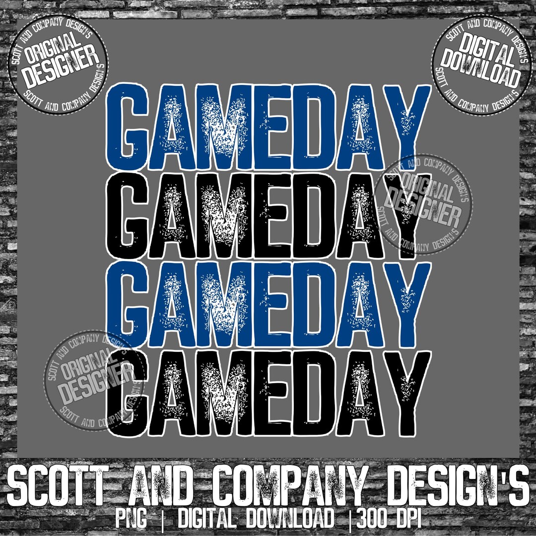Game Day Png,blue Black Game Day Png, Mascot Team Game Day, Game Day ...