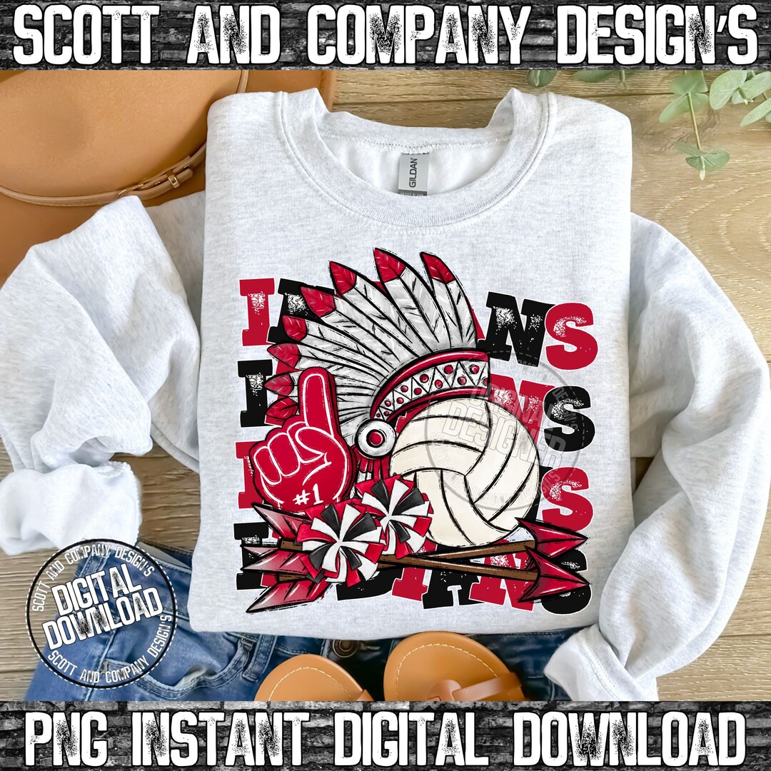 Indians Volleyball Cheer PNG, Indians Volleyball Cheerleader Team Png ...