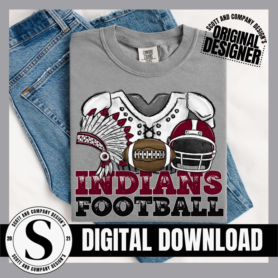 Indians Football PNG, Maroon Indian Gameday Cheer Mom Mama Png, Preppy ...