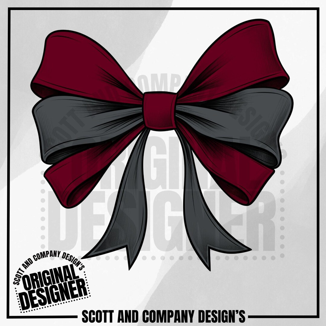 Cheer Bow PNG, Black Burgundy Football Bow, Game Day Mama Tshirt ...