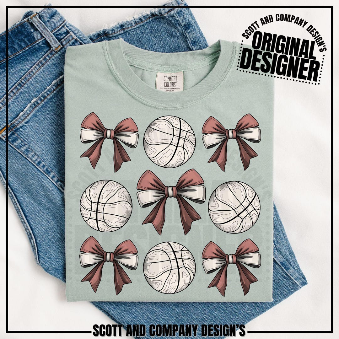 Basketball Png, Trendy Preppy Vintage Cheer Coquette Bow Png, Popular ...