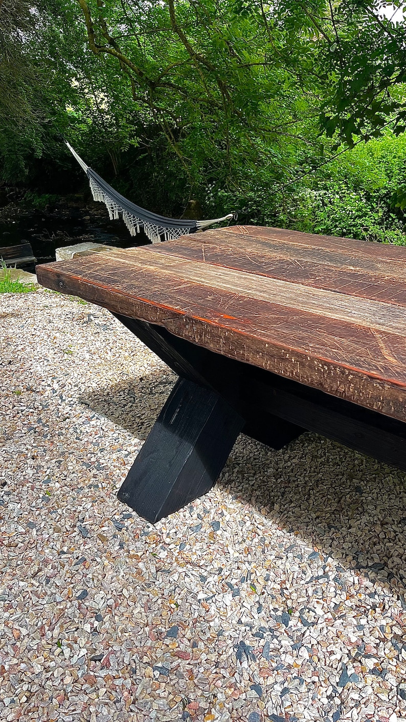 Reclaimed Rustic Outdoor Dining Table/verawood - Etsy