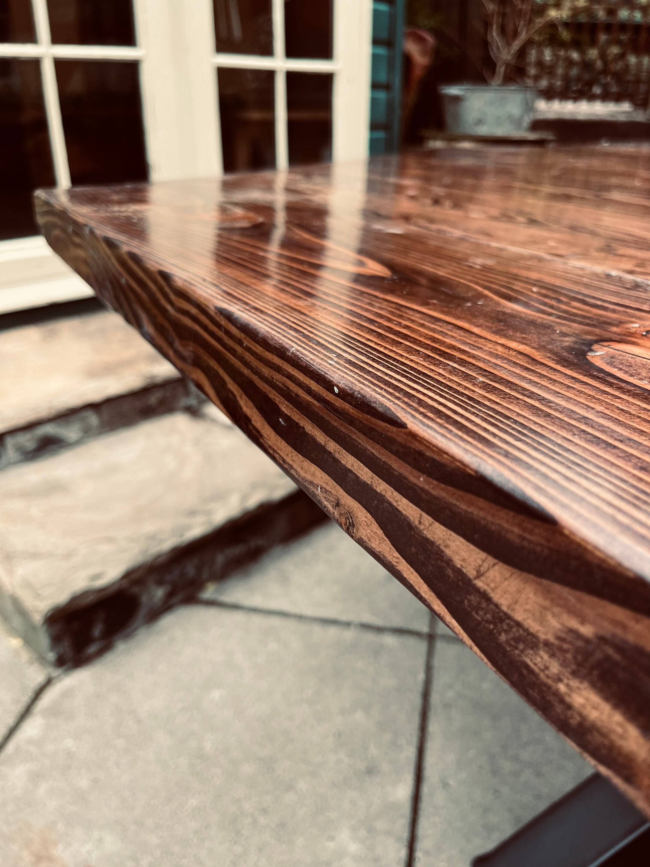 Hexagon Dining Table | Large Handcrafted Table | Wooden Dining Table ...