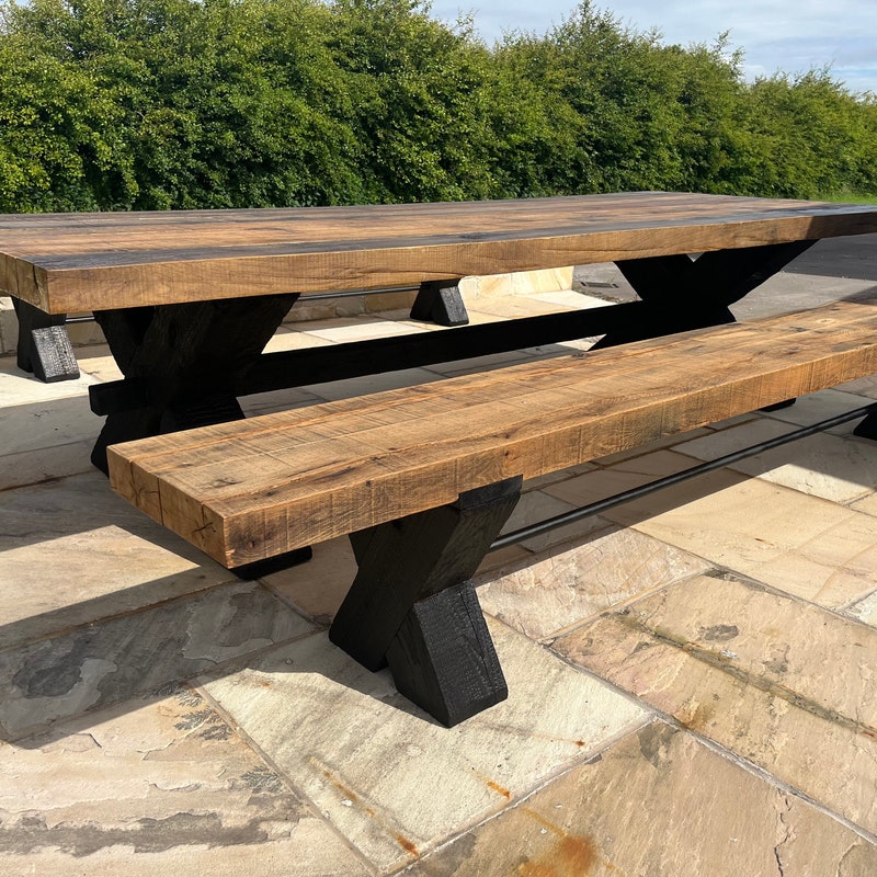 Oak Outdoor Table - Etsy