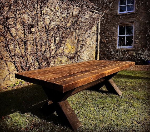 Farmhouse picnic table indoor store