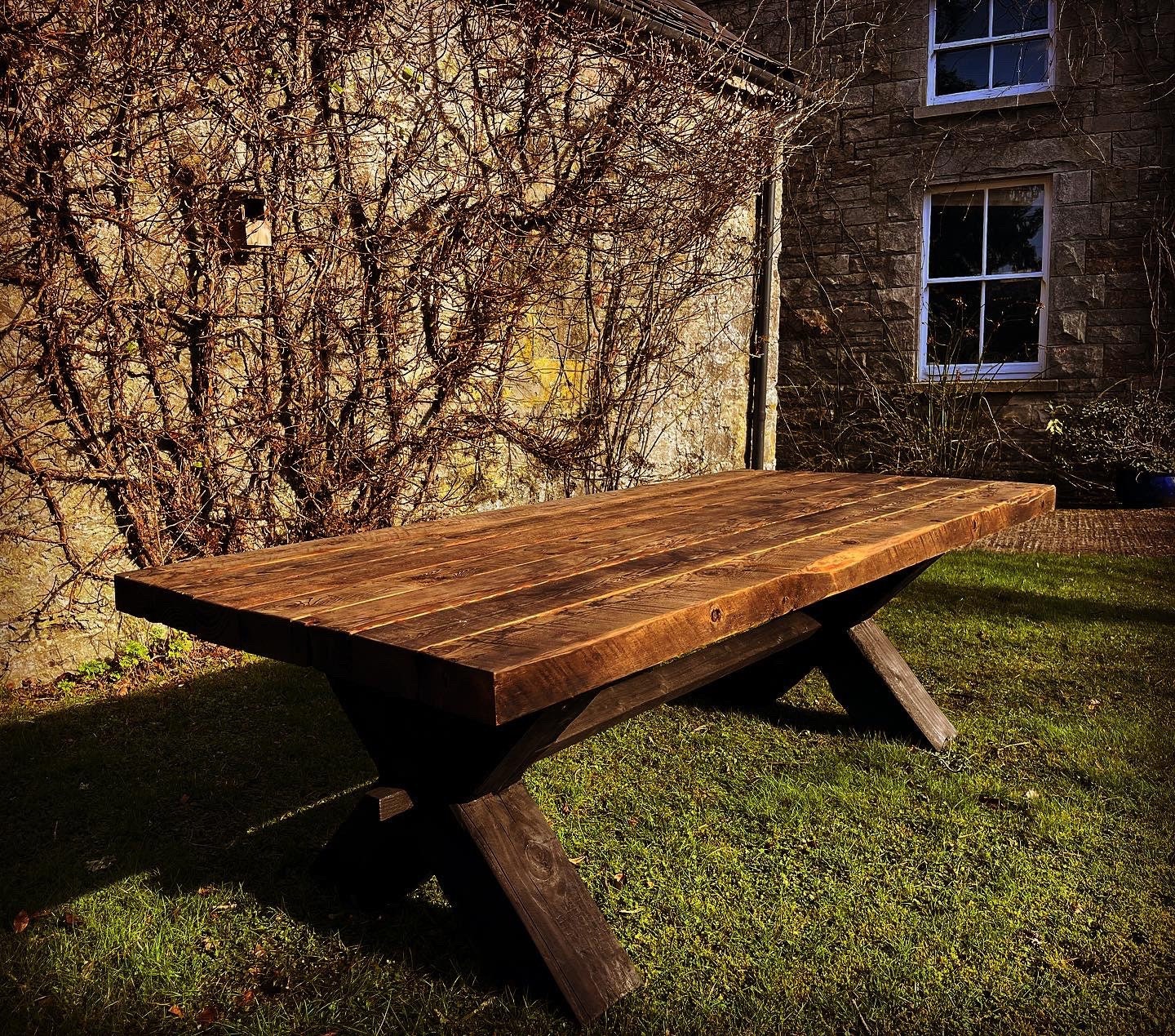 Reclaimed Rustic Farmhouse Table Indoor/outdoor - Etsy