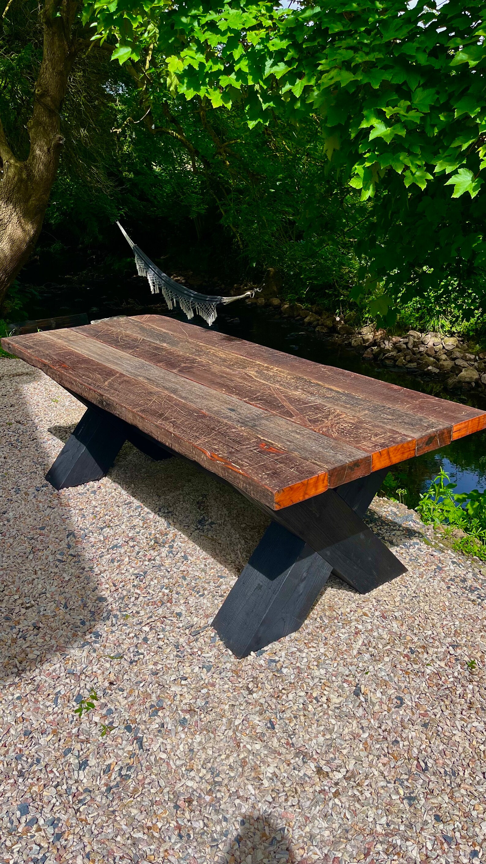 Reclaimed Rustic Outdoor Dining Table/verawood - Etsy