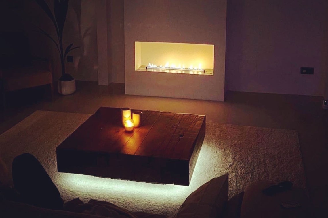 Rustic Solid Oak Beam Coffee Table - Etsy