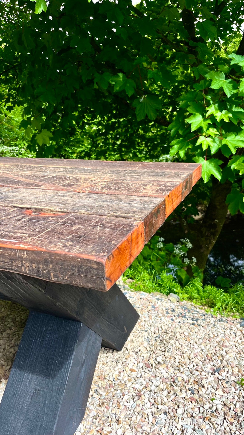 Reclaimed Rustic Outdoor Dining Table/verawood - Etsy