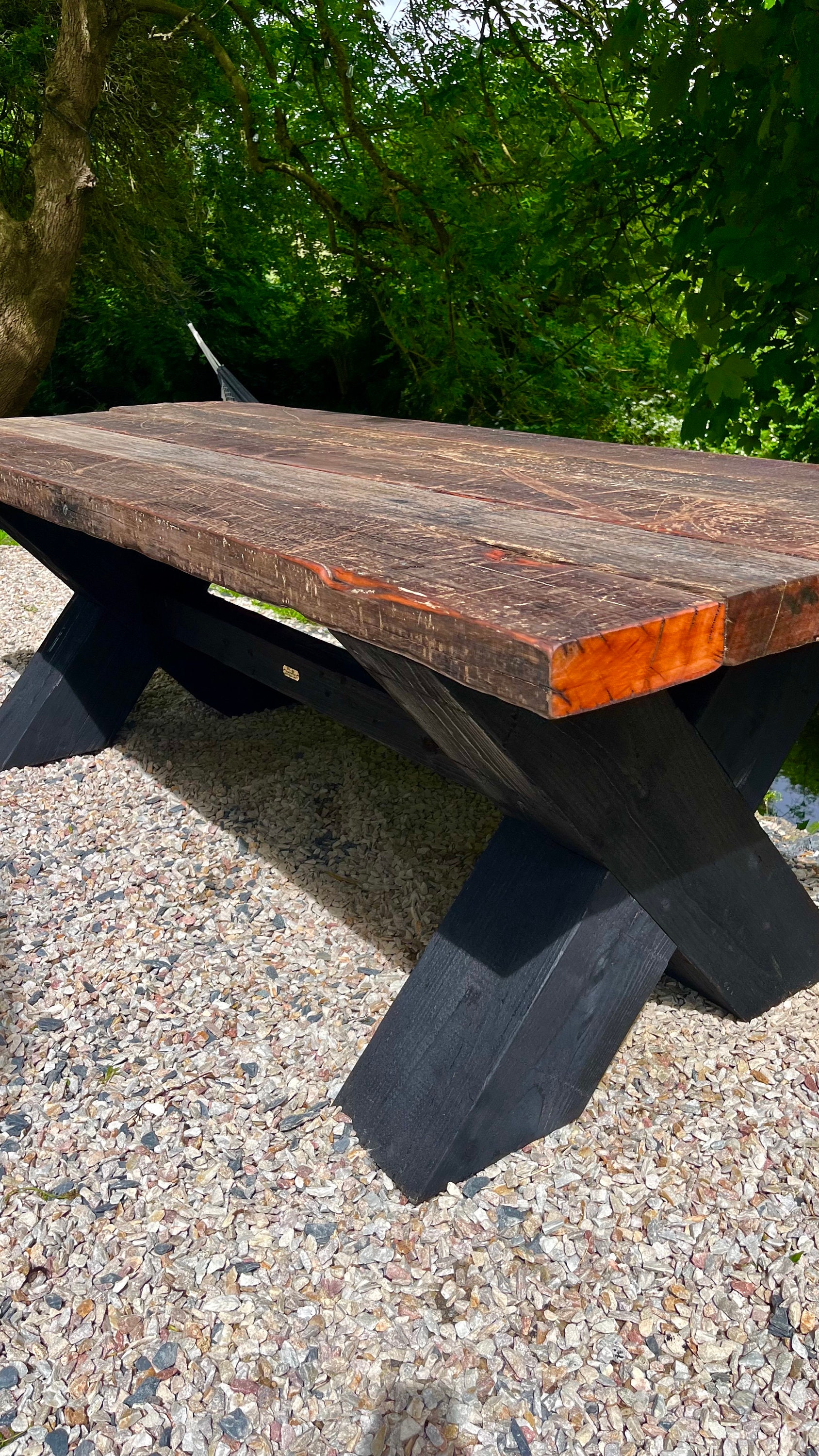 Reclaimed Rustic Outdoor Dining Table/verawood - Etsy