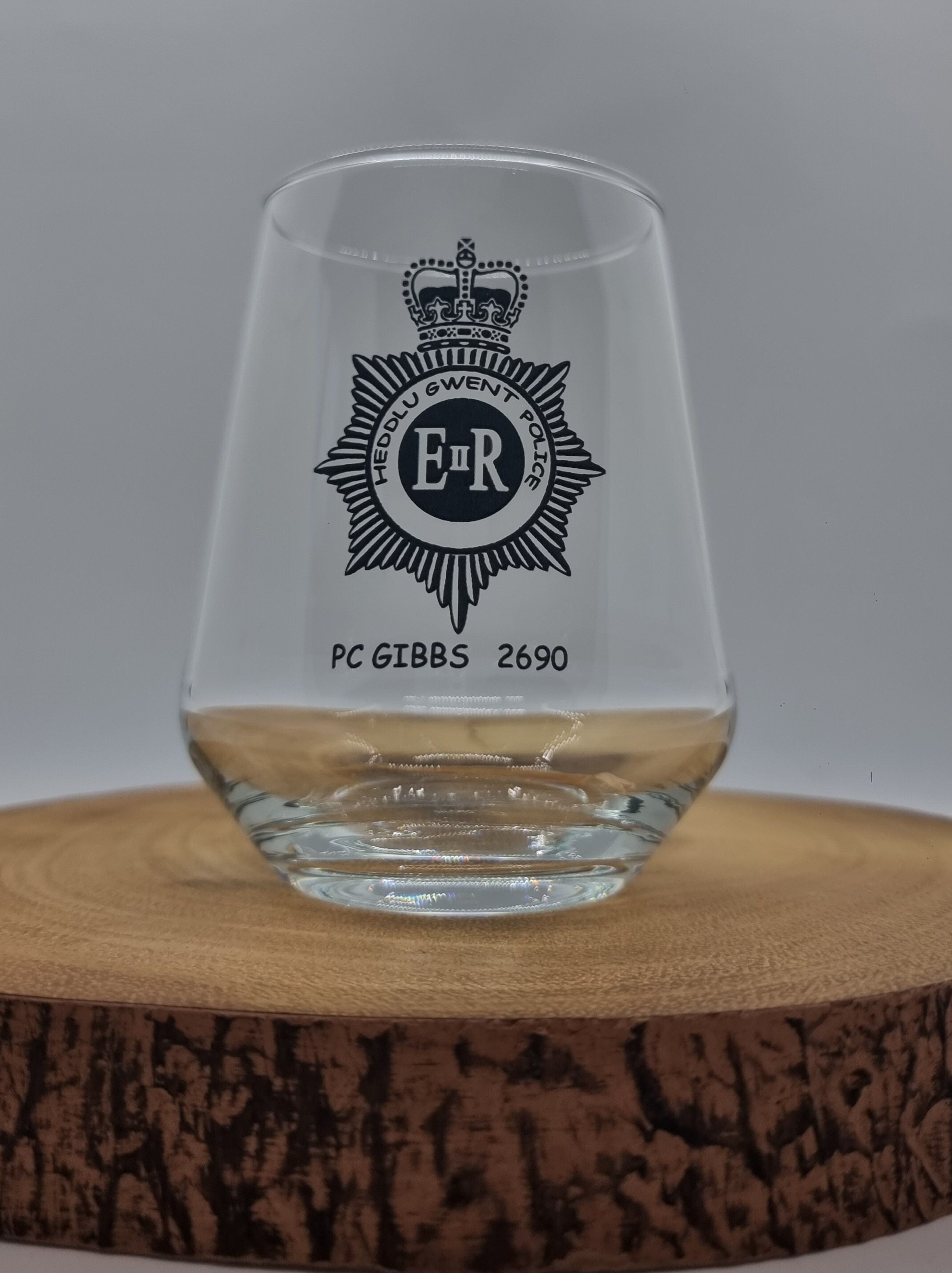 Police Officer Whiskey Glass, New Recruit, Personalised Glass, Gift for ...