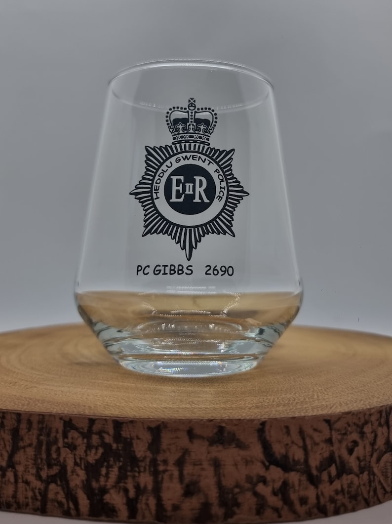Police Officer Whiskey Glass New Recruit Personalised Glass - Etsy